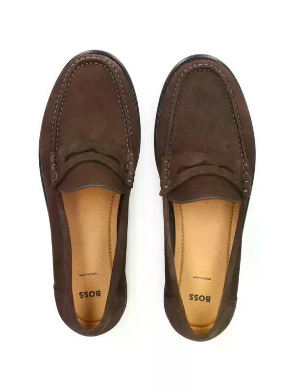 BOSS Penny Loafers In Suede