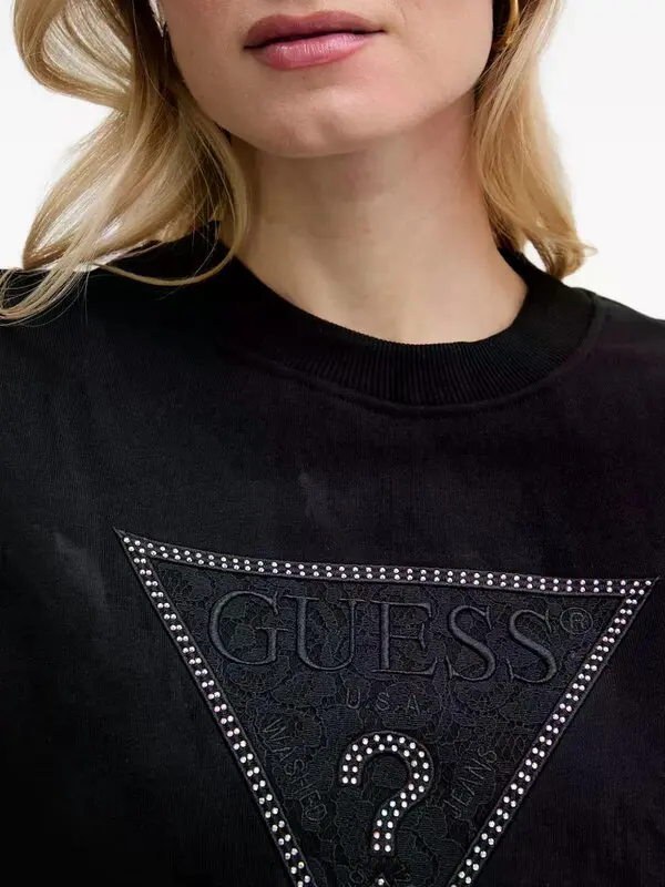 Guess Embellished Crewneck Sweatshirt
