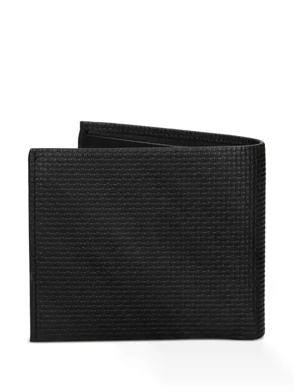 BOSS Woven-effect Leather Wallet