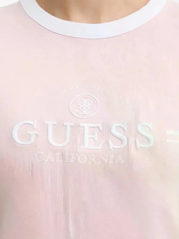 Guess Embroidered Logo T-shirt Midi Dress