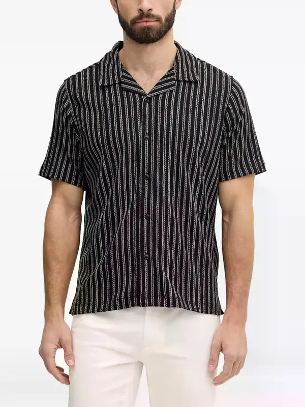 Guess Stripe-print Short-sleeve Shirt