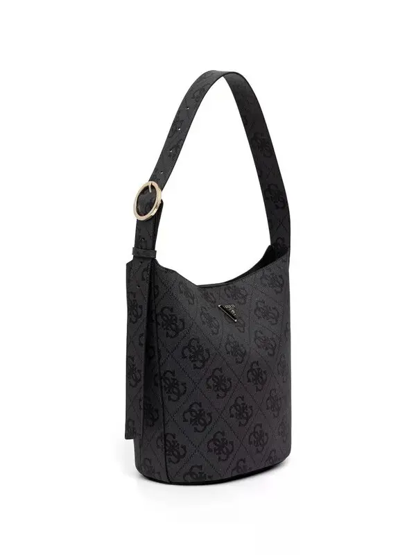 Guess Monogram Print Logo Plaque Tote Bag