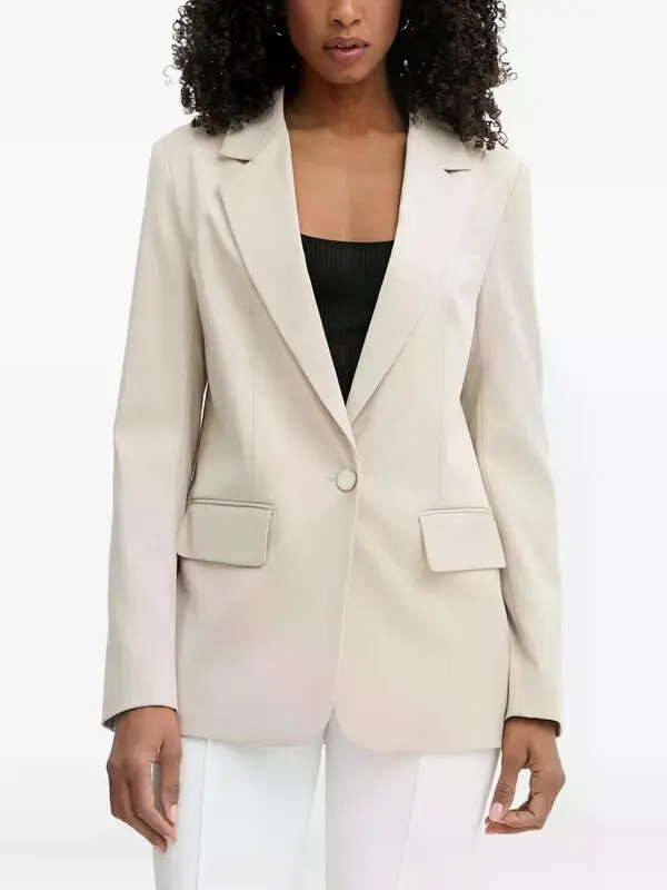 Guess Notched Lapels Pinstripe Blazer