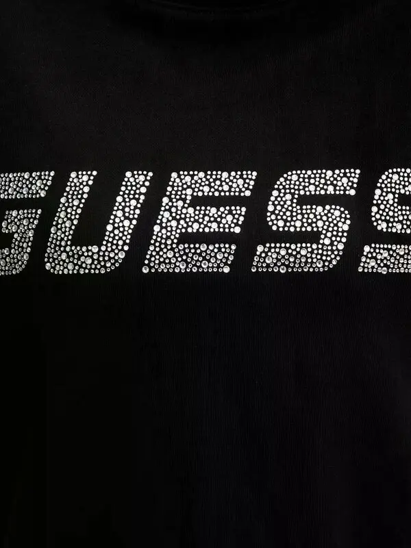 Guess Embellished Cropped Sweatshirt