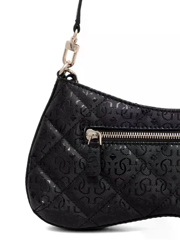 Guess Libby Quilted Charm-detail Shoulder Bag