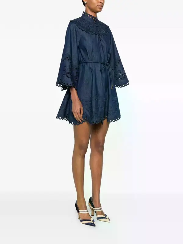 Zimmermann Broderie Anglaise Belted Dress