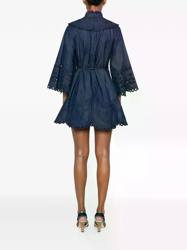 Zimmermann Broderie Anglaise Belted Dress