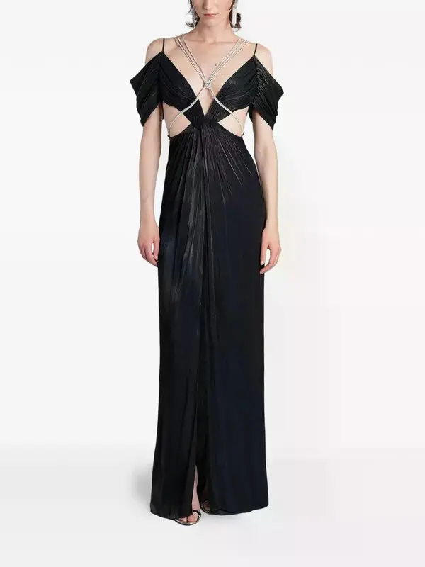Costarellos Embellished Maxi Dress - Black