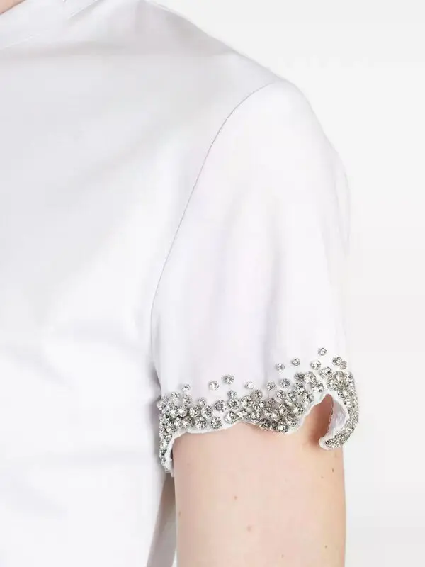 Costarellos Embellished Scalloped T-shirt