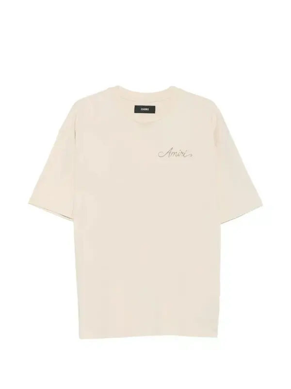 Amiri Logo-embroidered Bandana-patch T-shirt