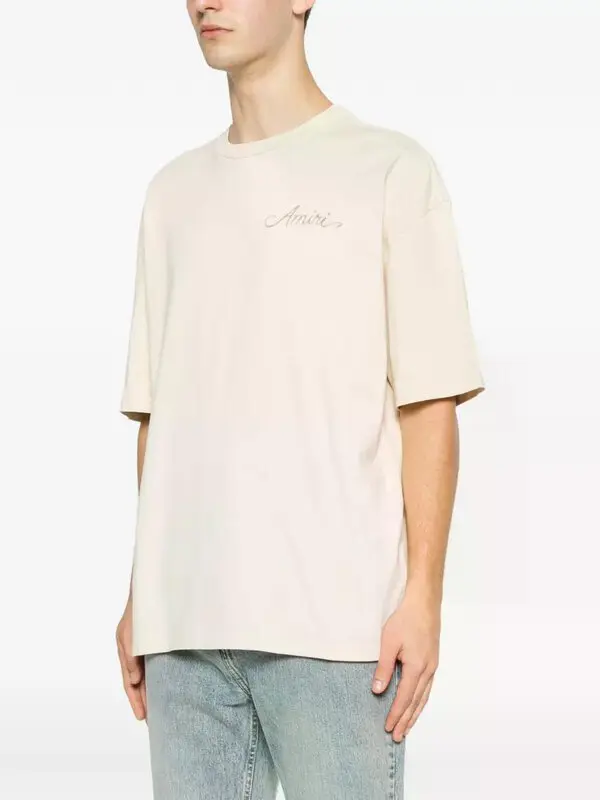 Amiri Logo-embroidered Bandana-patch T-shirt