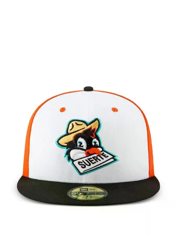 New Era 59fifty Norfolk Tides "copa De La Diversión" Pajaritos De Norfolk Fitted Cap - Orange