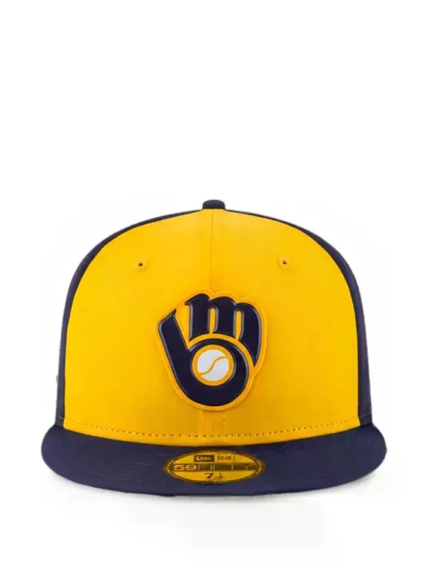 New Era Milwaukee Brewers 59fifty Authentic Bp Fitted Cap - Yellow