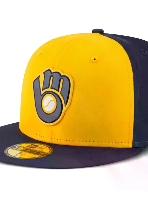 New Era 59fifty Milwaukee Brewers Baseball Cap - Yellow