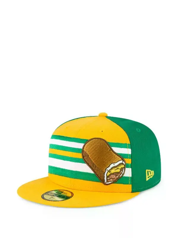 New Era Omaha Storm Chasers 'runzas' Fitted Cap - Yellow