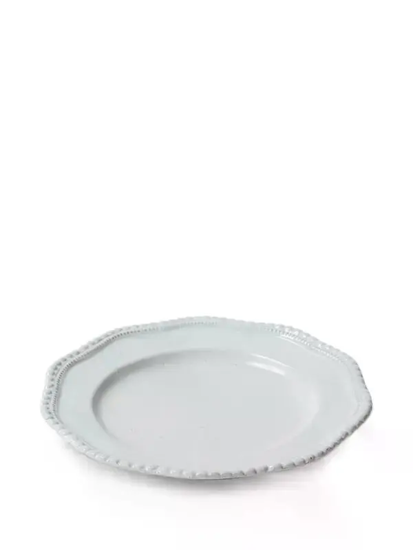 ASTIER DE VILLATTE Clarabelle Beaded Scalloped Dinner Plate