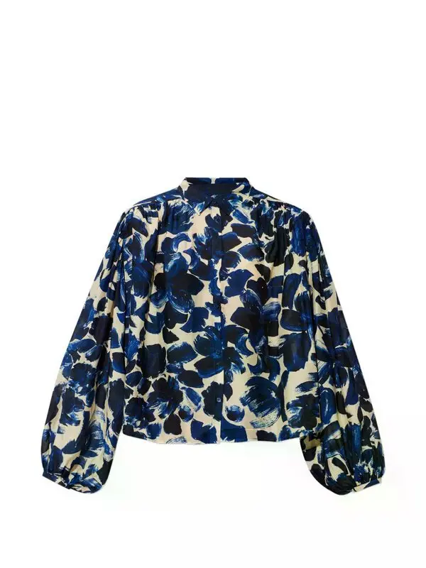 Munthe Lynx Floral Print Blouse - Blue
