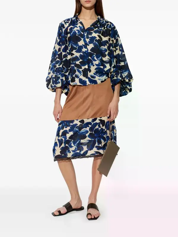 Munthe Lynx Floral Print Blouse