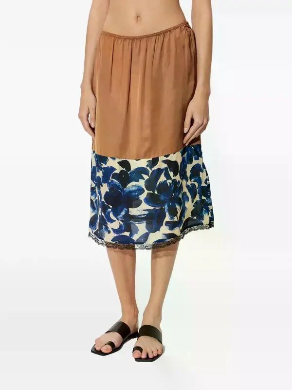Munthe Ninia Floral-print Midi Skirt