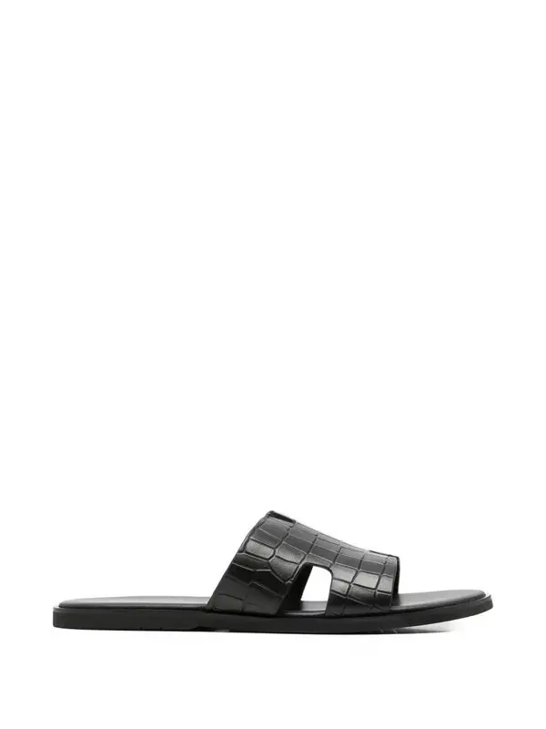 ALBERTO GOZZI Croc-effect Cut-out Sandals