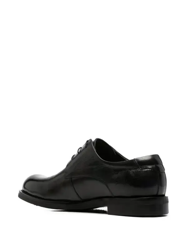 ALBERTO GOZZI Perforated Detail Lace-up Shoes - Black