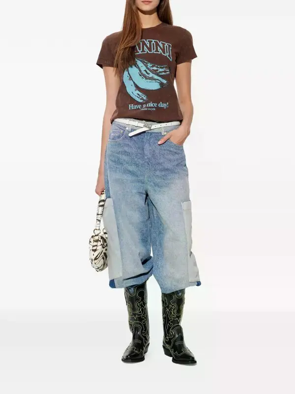 GANNI Graphic Print T-shirt