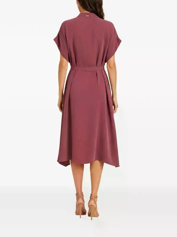Herno Belt Detail Asymmetric Hem Dress