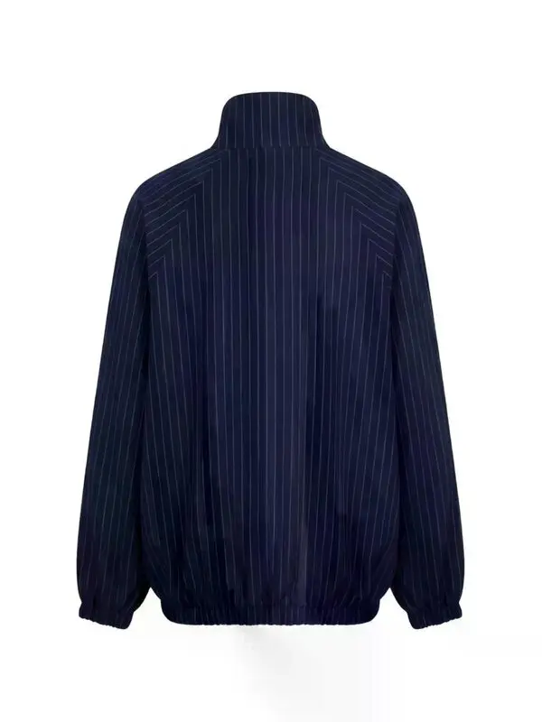 THE FRANKIE SHOP Baxter Pinstriped Track Jacket - Blue