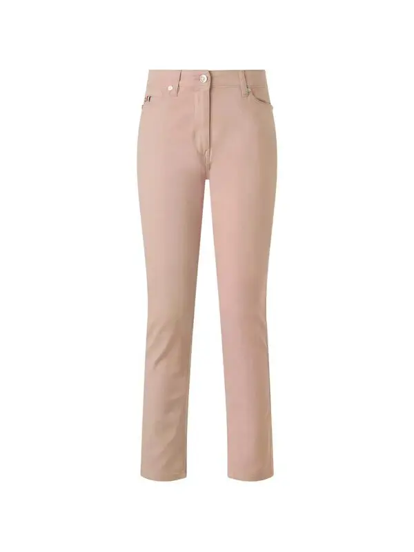 CONTE OF FLORENCE Crystal-embellished Slim-fit Jeans - Pink