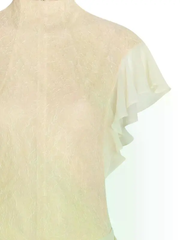 DE LA VALI Noor Ruffled Mini Dress