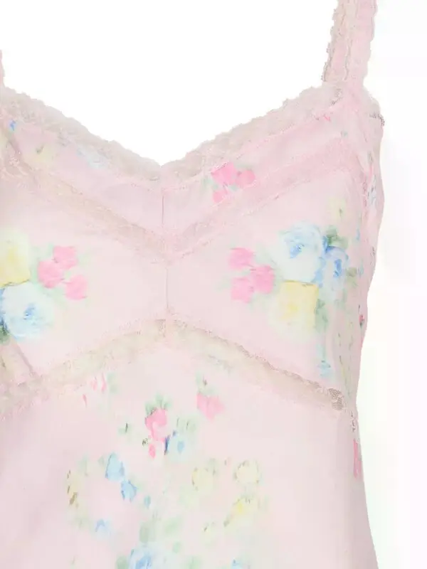 LoveShackFancy Lirena Floral Print Tank Top