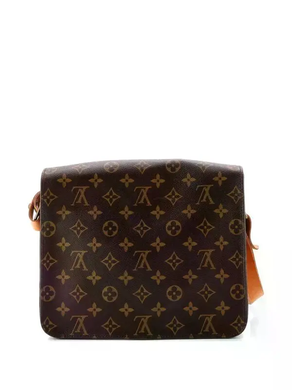 LOUIS VUITTON Cartouchiere Gm Monogram Canvas Crossbody Bag - Brown