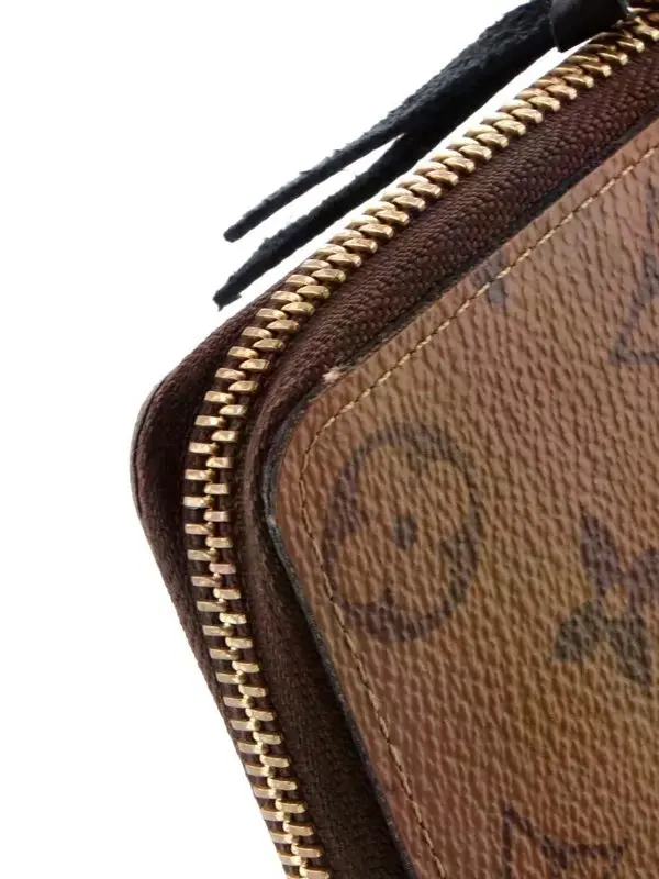 LOUIS VUITTON Clemence Wallet Reverse Monogram Canvas Small Wallets