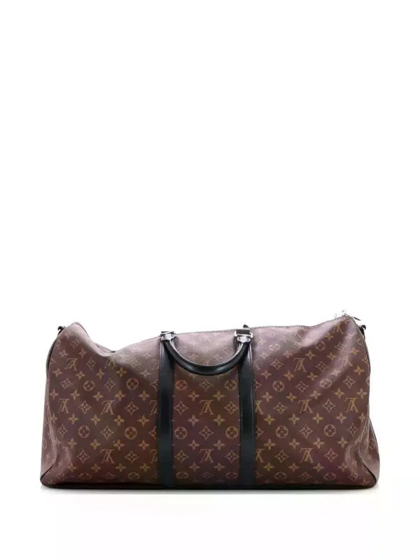 LOUIS VUITTON Keepall Bandouliere 55 Travel Bag - Brown