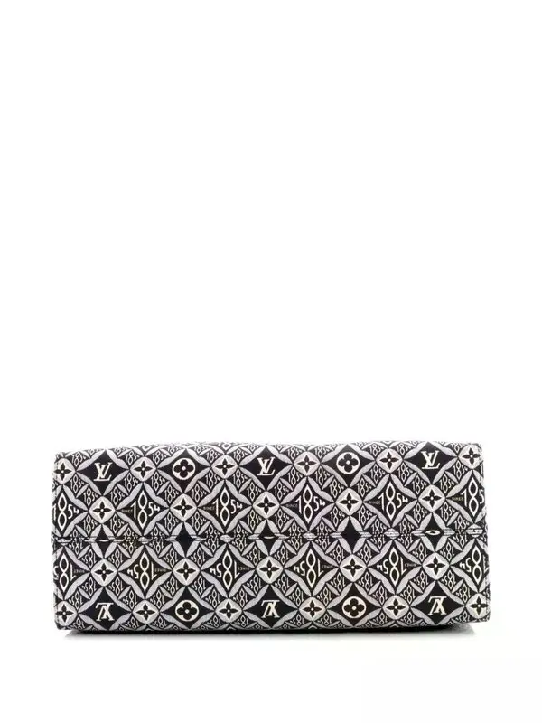 LOUIS VUITTON Onthego Limited Edition Monogram Jacquard Gm Tote Bag - Black