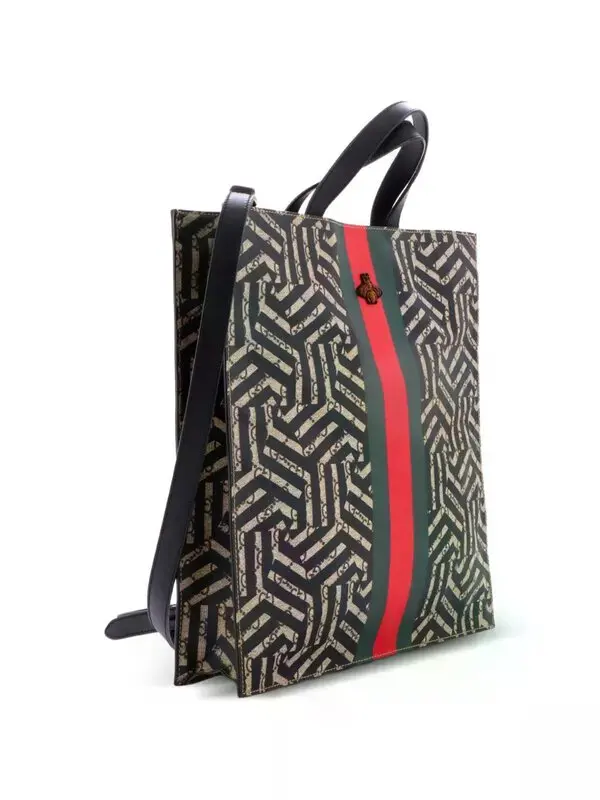 Gucci Caleido Gg Coated Canvas Convertible Soft Open Tote Bag