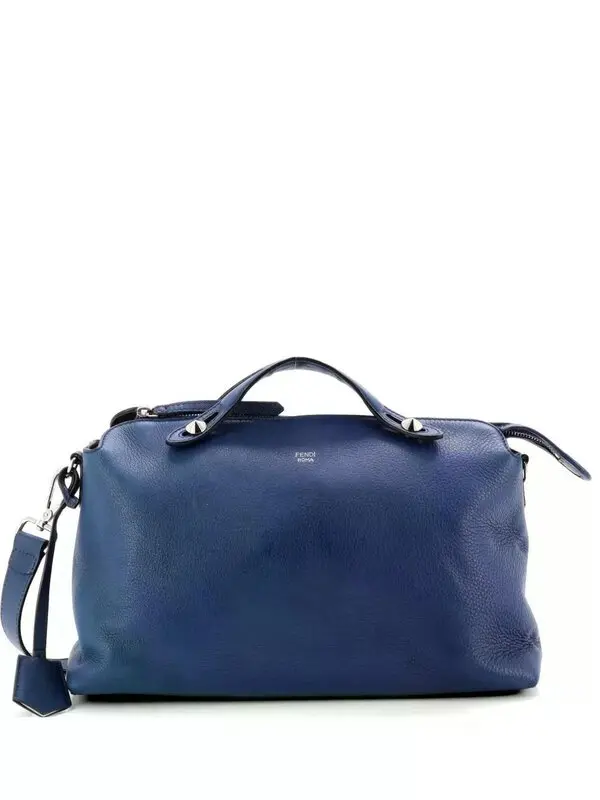 Fendi Calfskin Large Satchel - Blue