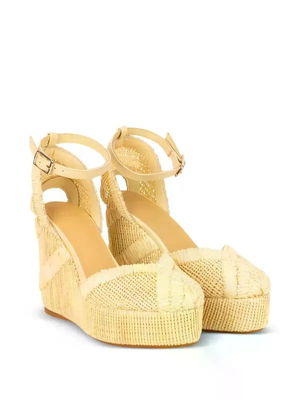 CastaÑer Charmie Platform Wedge Espadrilles - Neutrals