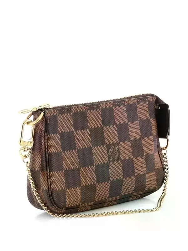 LOUIS VUITTON Pochette Accessoires Damier Mini Clutch Bag