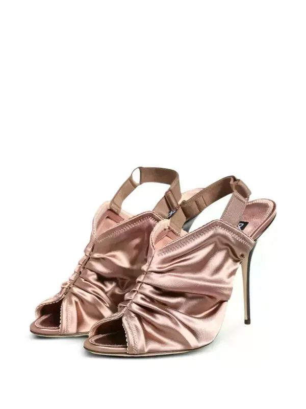 Dolce & Gabbana Ruched Slingback Sandals