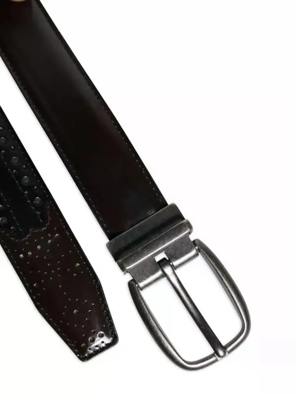 Dolce & Gabbana Brogue-detailed Leather Belt
