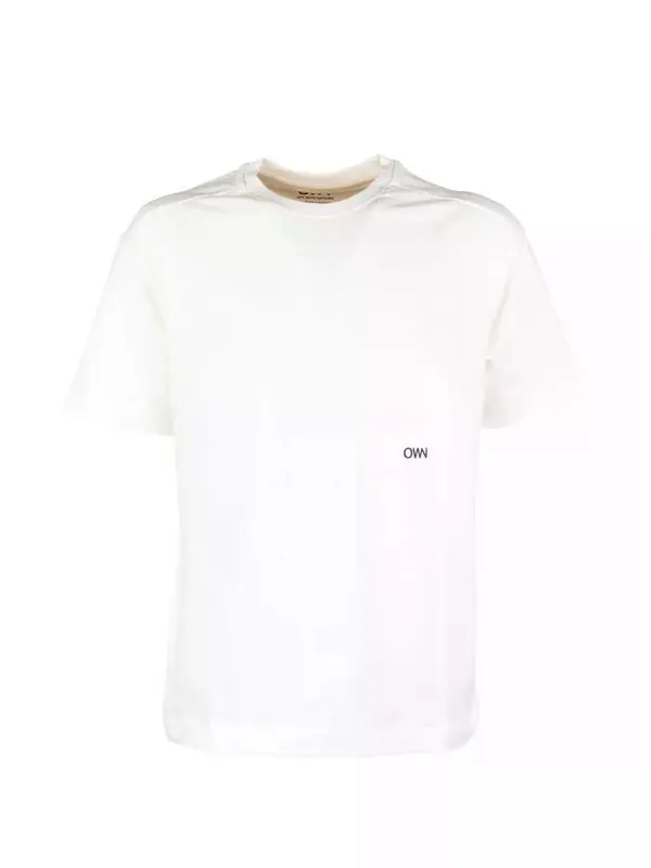 OWN Logo-detail Short-sleeve T-shirt - Neutrals
