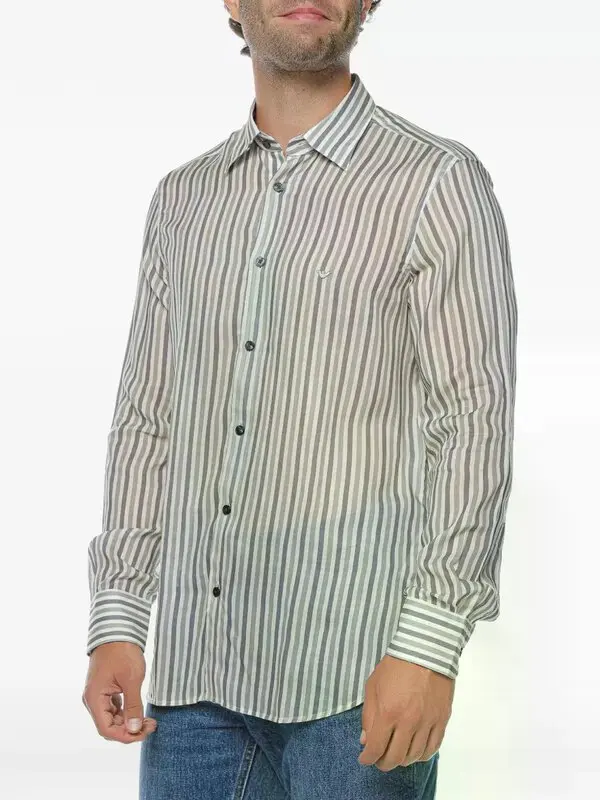 Emporio Armani Striped Long-sleeve Shirt