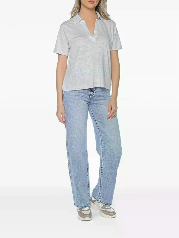 ECOALF Linen V-neck T-shirt