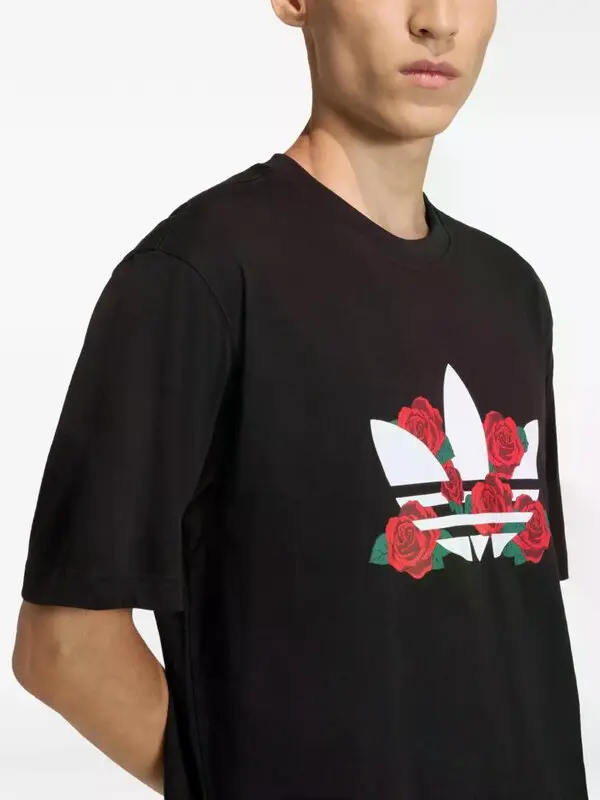 Adidas Trevo Series Roses Trefoil T-shirt - Black