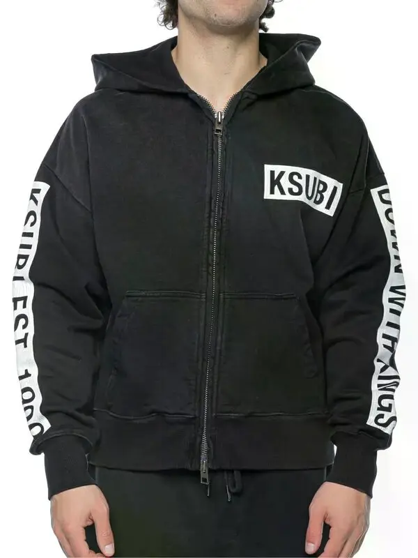 Ksubi Kings Halen Zip-up Hoodie - Grey