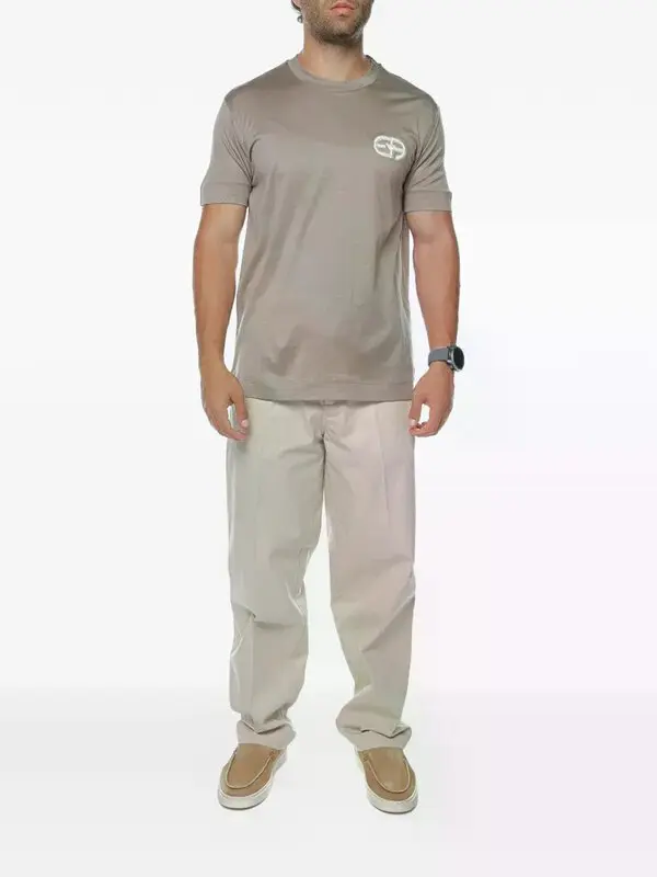 Emporio Armani Belted Straight-leg Trousers