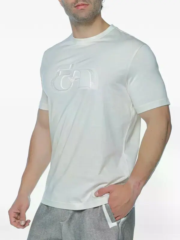 Emporio Armani Logo-embroidered T-shirt