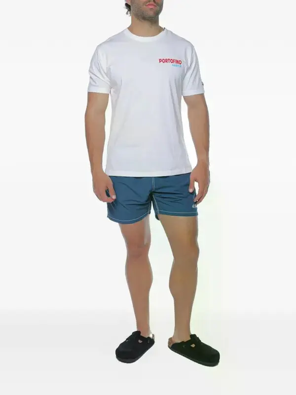 MC2 SAINT BARTH Graphic-print Portland T-shirt - White