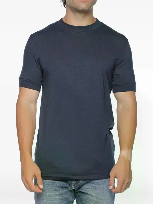 DRYKORN Anton Ribbed-trim T-shirt - Blue